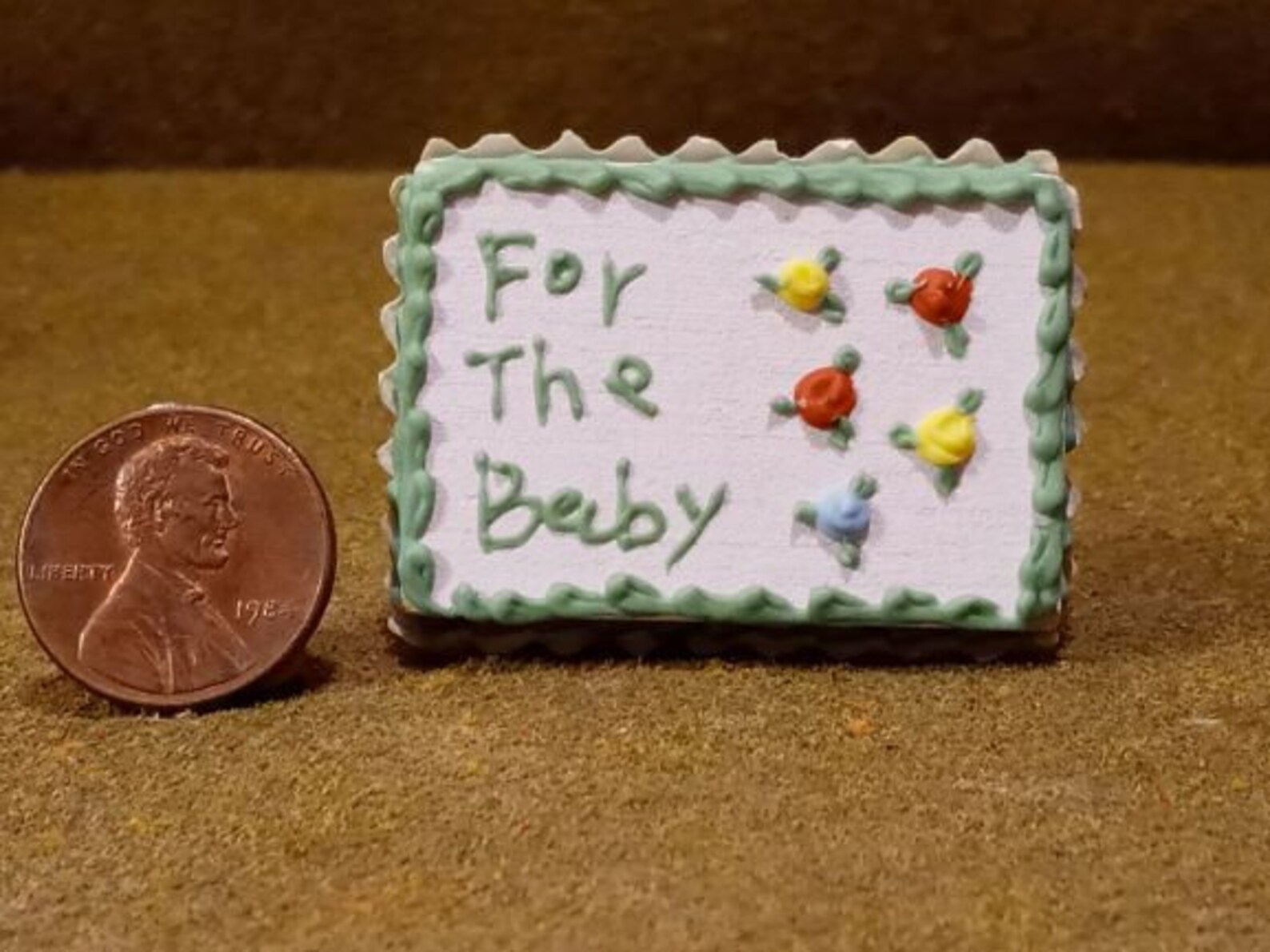 Miniature Cake, for the Baby Miniature for Lemax, Dept 56, Spooky Town ...