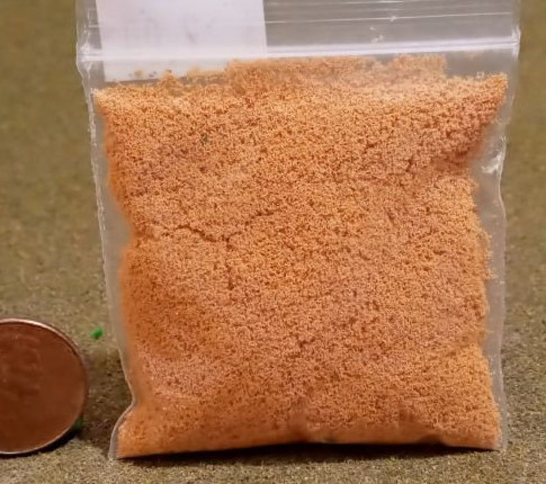 Miniature Foliage Flower Flocking, Light Orange for Lemax, Dept 56 ...