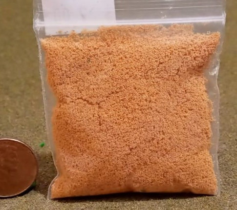 Miniature Foliage Flower Flocking, Light Orange for Lemax, Dept 56 ...