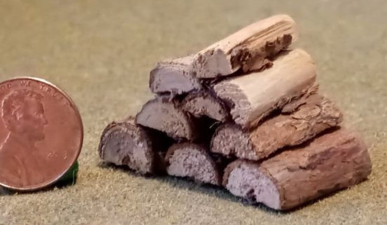 Miniature Stacked Log Pile for Your Lemax Dept 56 Spooky Town - Etsy