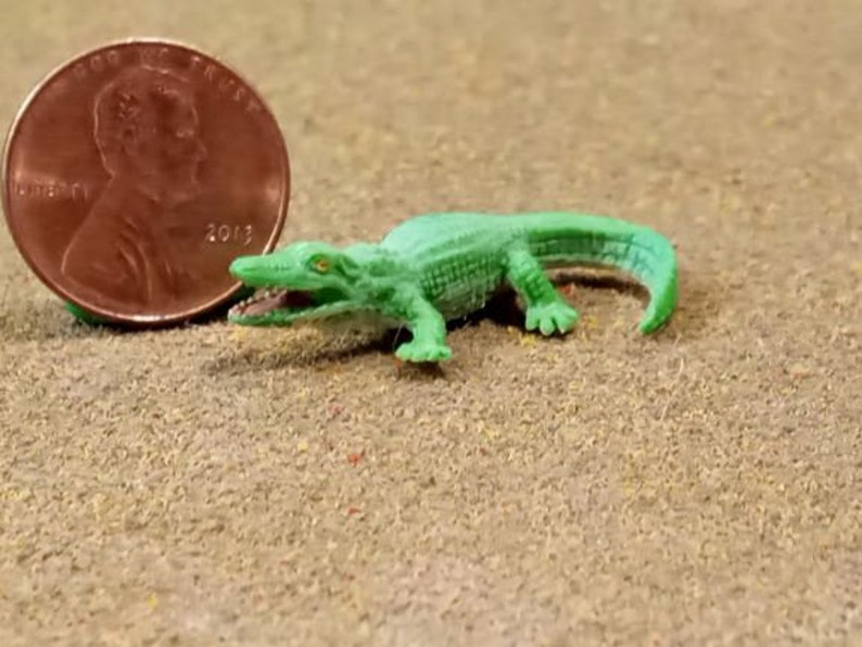 Miniature Alligator/crocodile Miniature for Lemax, Dept 56, Spooky Town ...