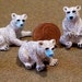 Miniature Polar Bear Cubs Set 1 Set of 5 for Your Lemax Dept 56 Spooky ...