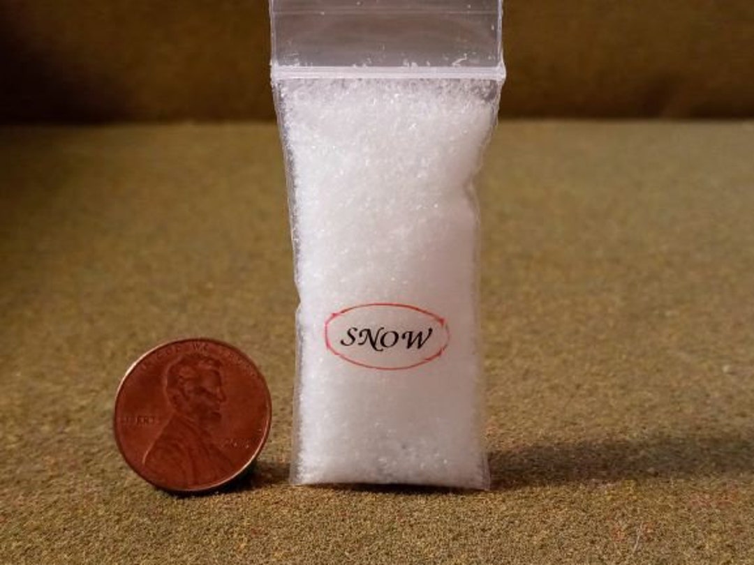 Miniature Bag Real Plastic Snow for Your Lemax Dept 56 Spooky Town ...