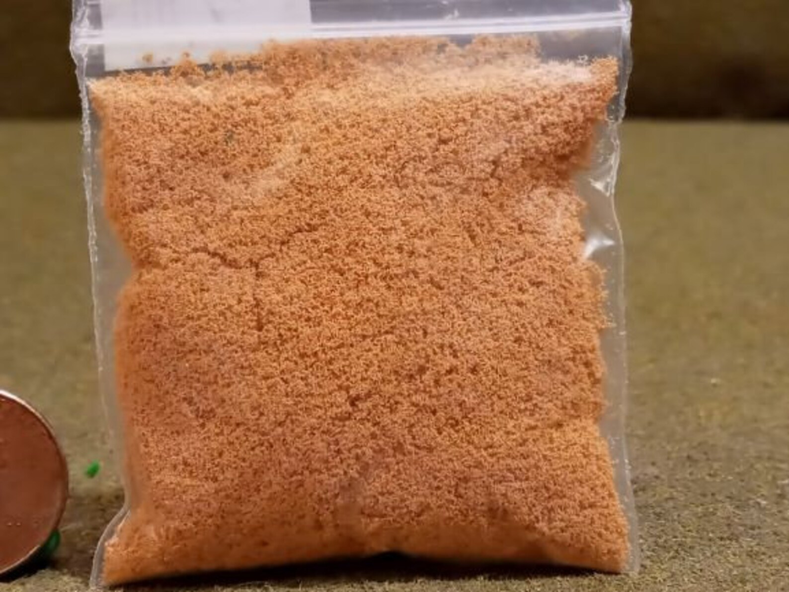 Miniature Foliage Flower Flocking, Light Orange for Lemax, Dept 56 ...