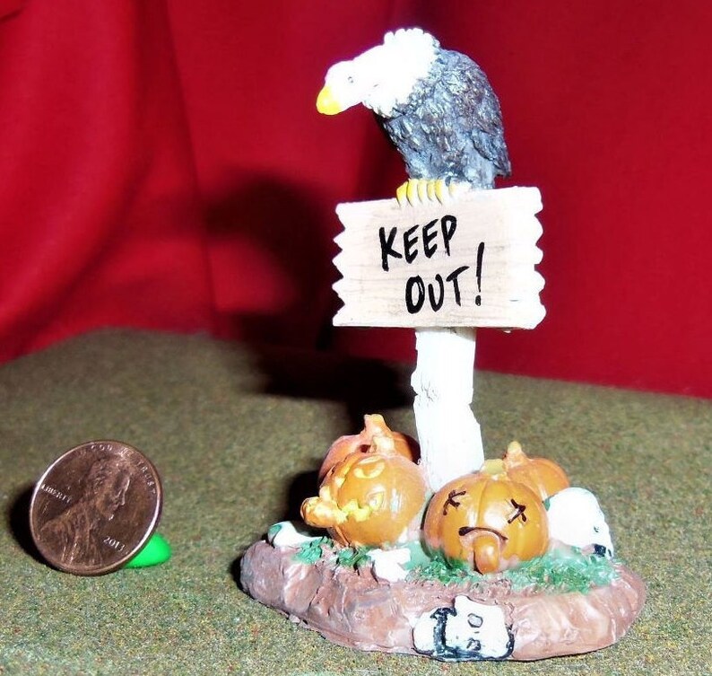 Miniature Keep Out Miniature for Your Lemax Dept 56 Spooky - Etsy