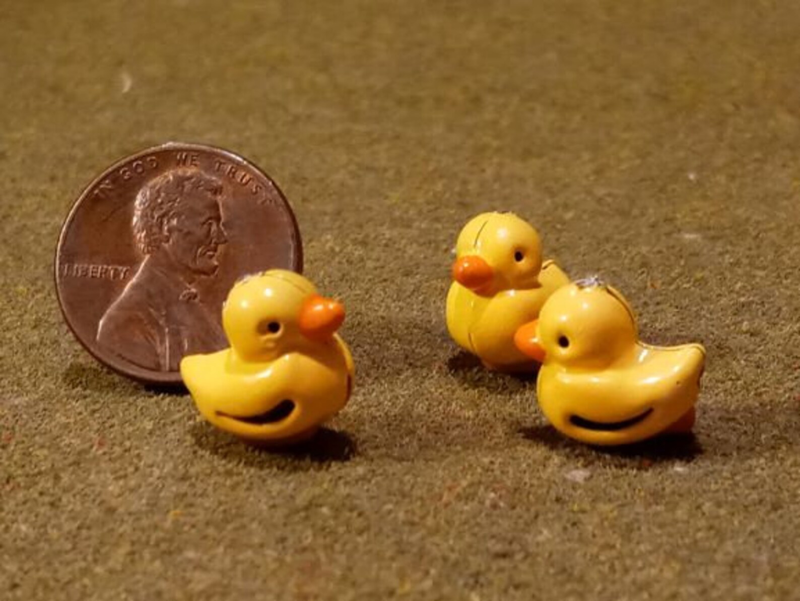 Miniature Rubber Duckies Set of 3 for Your Lemax Dept 56 - Etsy
