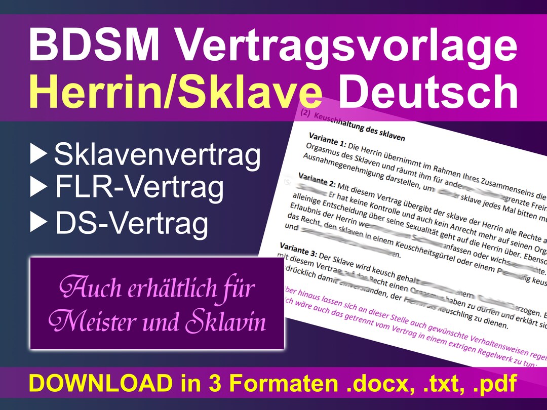 Slaafcontract Contractsjablonen DS-contract FLR-contract Sekscontract ...
