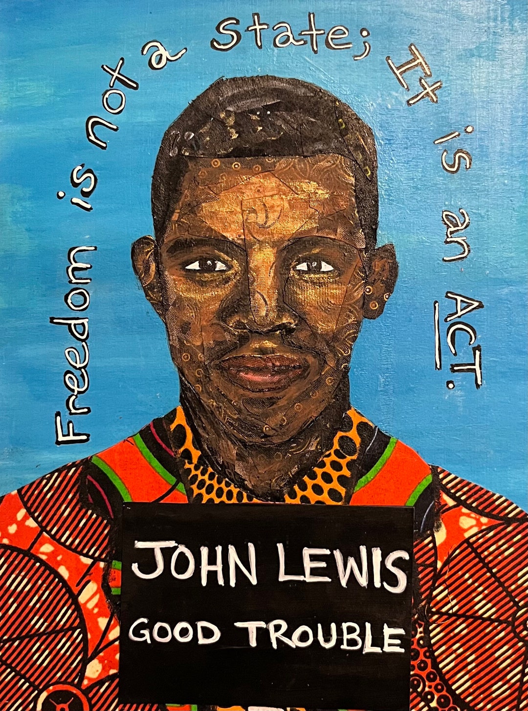 John Lewis Good Trouble Painting - Etsy