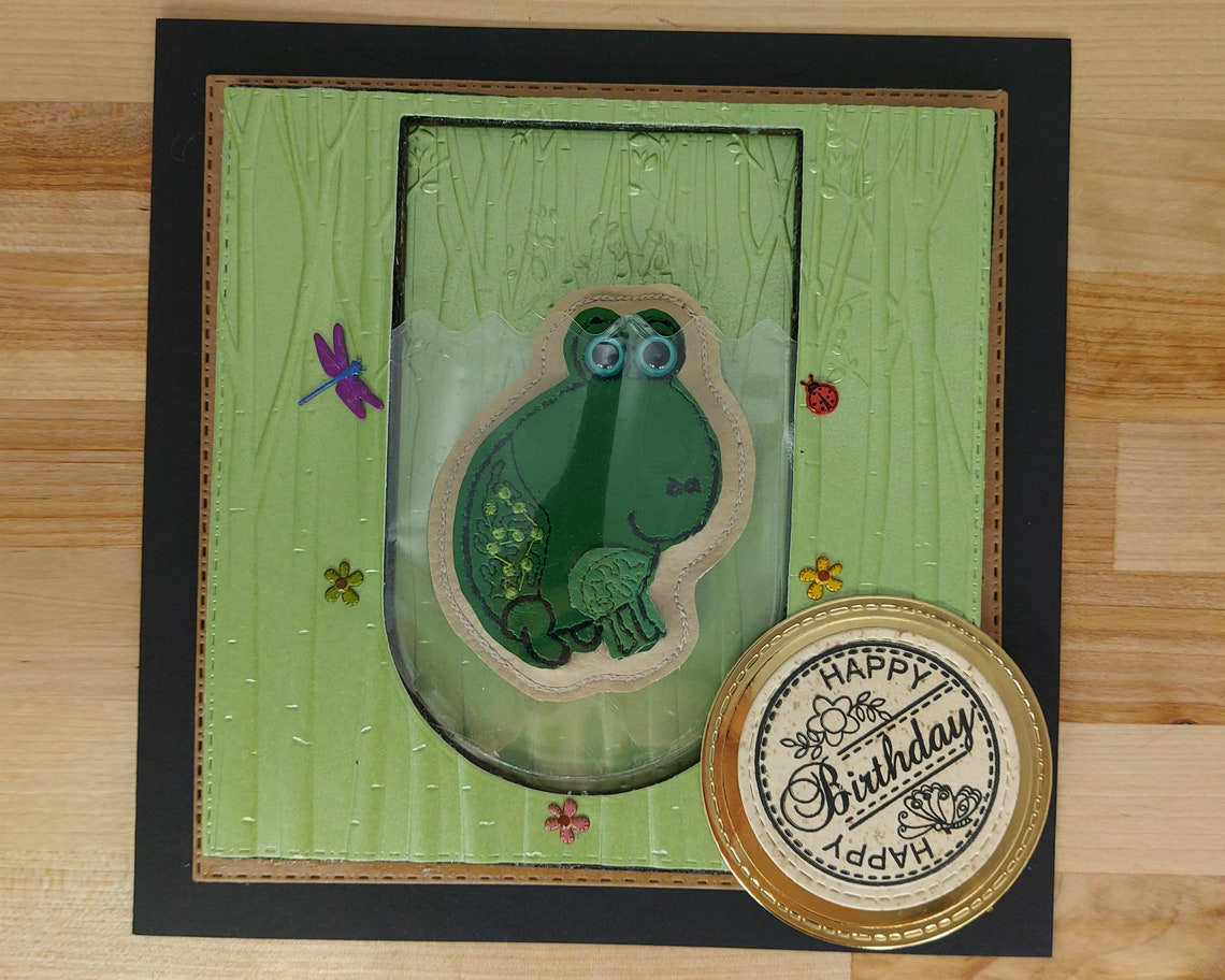 Frog Keyring Keepsake Card Keyring Keepsake Birthday Card - Etsy UK