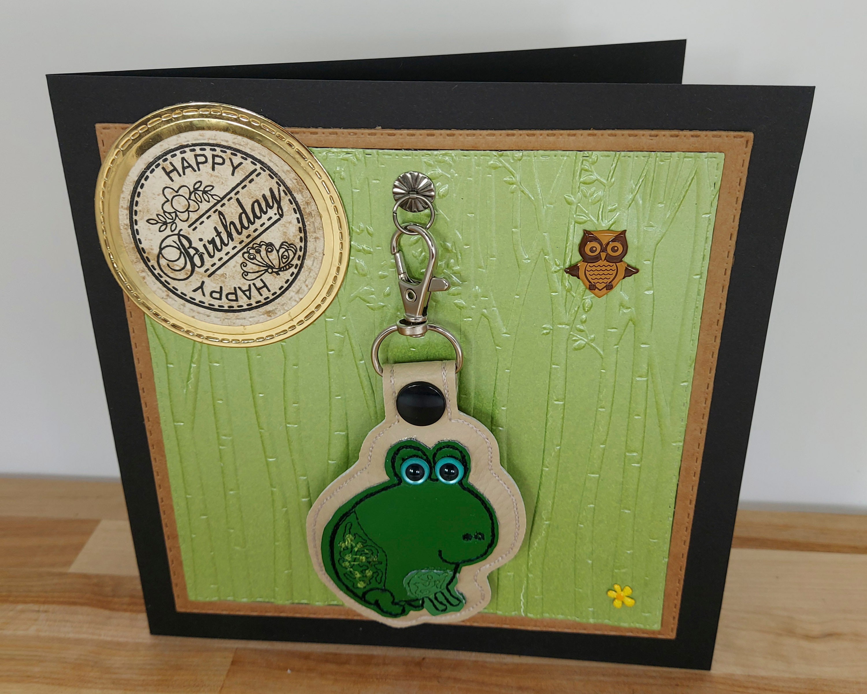 Frog Keyring Keepsake Card Keyring Keepsake Birthday Card - Etsy UK