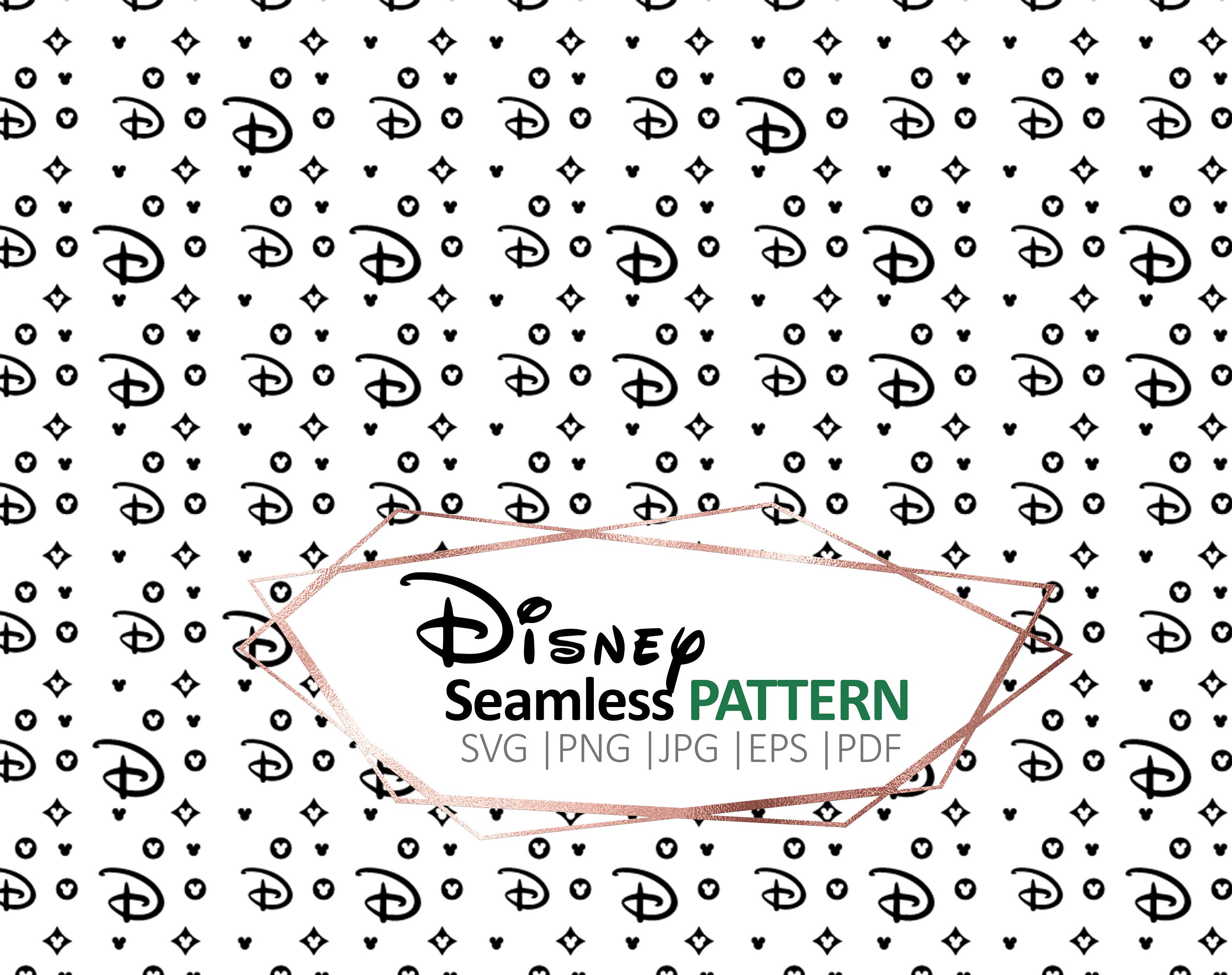 Seamless pattern Disney Disney paper Disney fabric print | Etsy