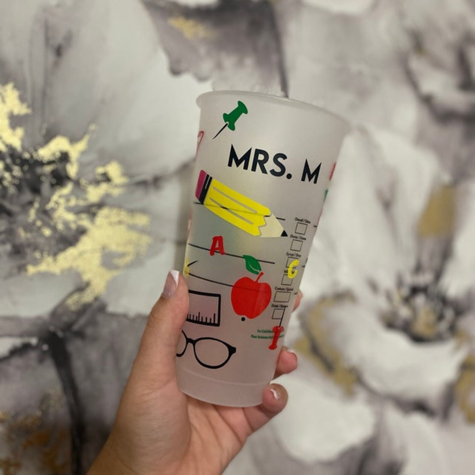 Teacher Starbucks Cup Svg Teacher Fuel Starbucks Cold Cup - Etsy