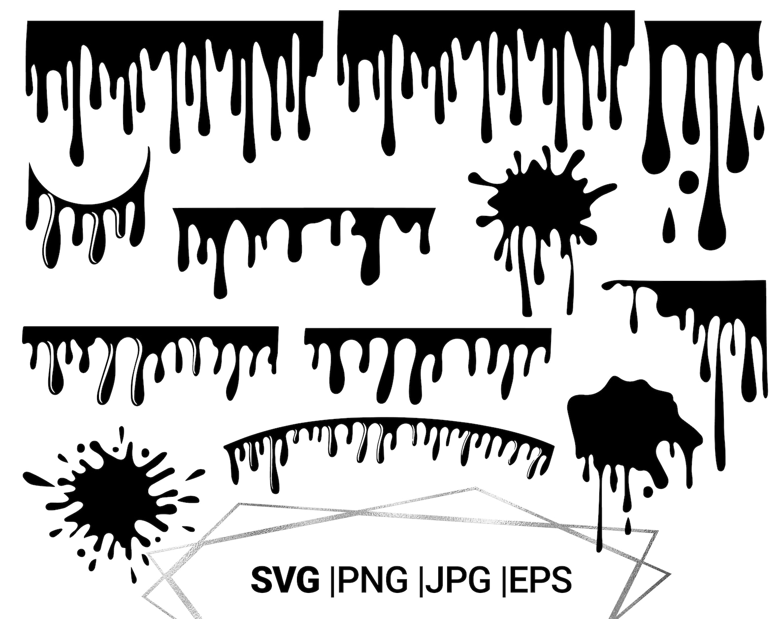 Drops Svg Dripping Drops SVG Dripping Blood Drops Svg - Etsy