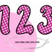 Pink Polka Dot Lol Style Numbers SVG 0-9, Cut File, Cameo Birthday ...