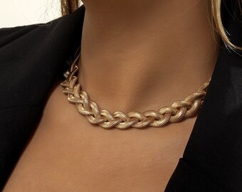 Gold Plait Bracelet - Etsy UK