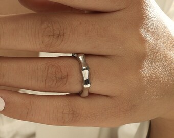 Liquid Metal Ring - Etsy