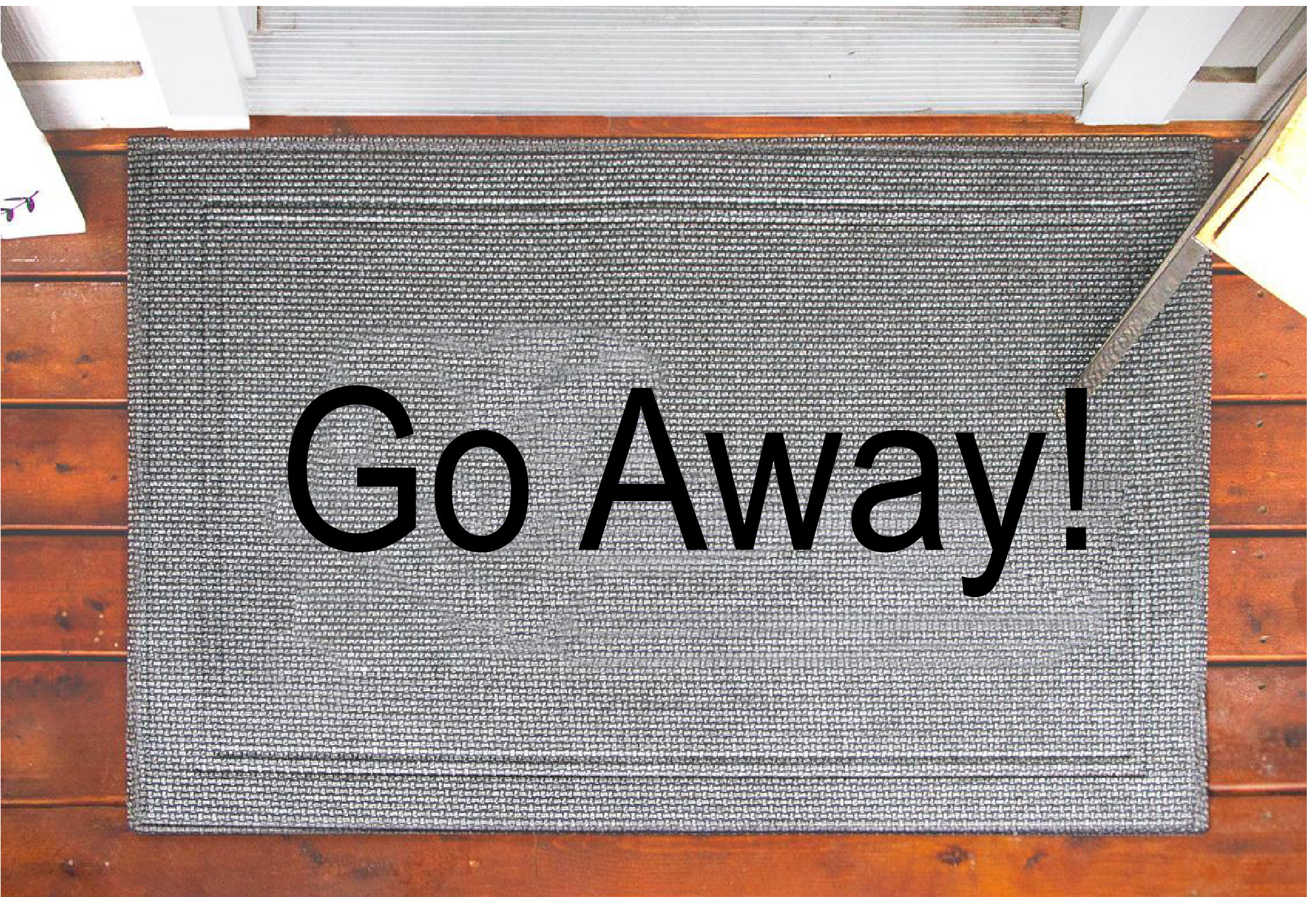 Go Away Doormat Funny Doormat Welcome Mat Personalized - Etsy