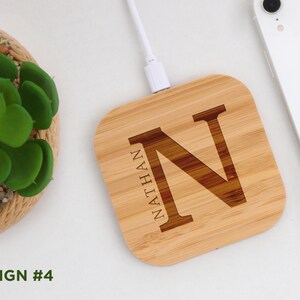 Personalized Wireless Phone Charger: Laser Engraved Tech Gift With USB ...