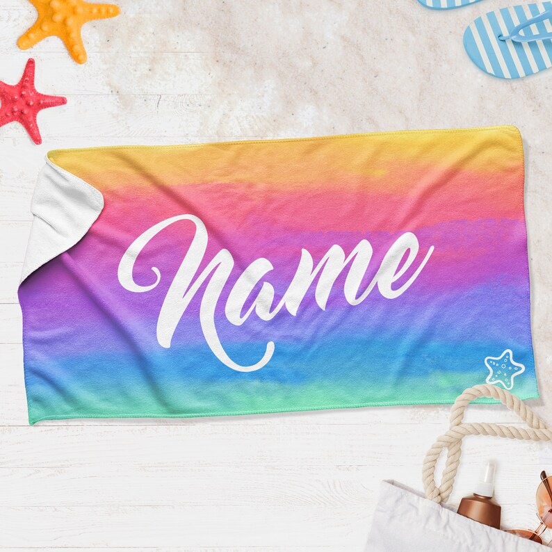 Custom Beach Towel Beach Towel Personalized Beach Towel | Etsy