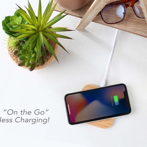 Personalized Wireless Phone Charger: Laser Engraved Tech Gift With USB ...