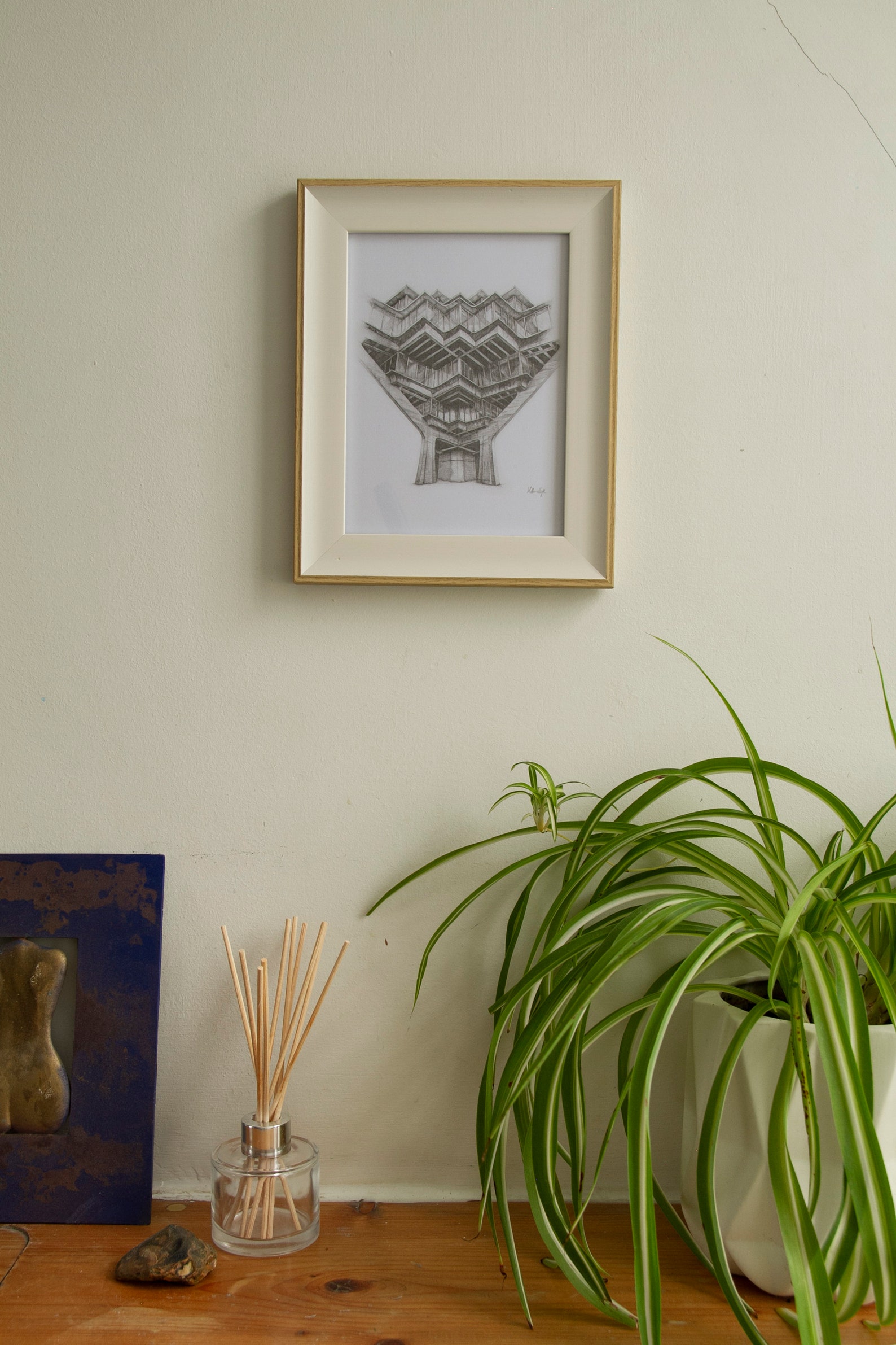 Geisel Library, San Diego, Pencil Sketch Print - Etsy