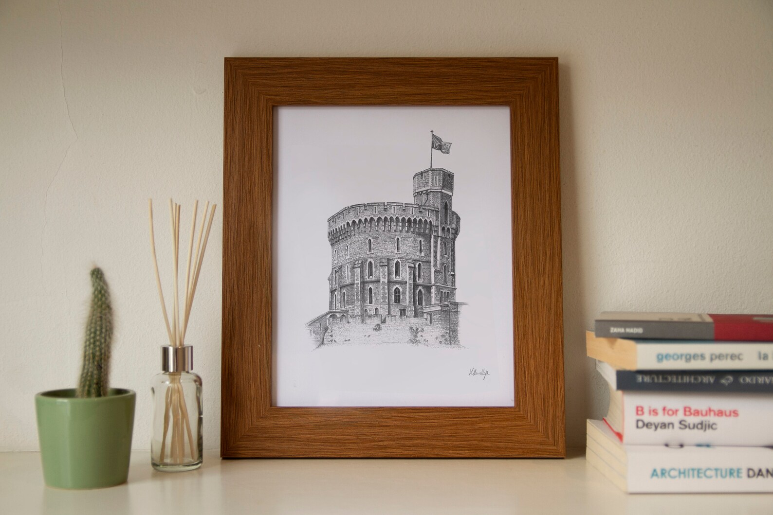 Windsor Castle Pencil Drawing Print - Etsy