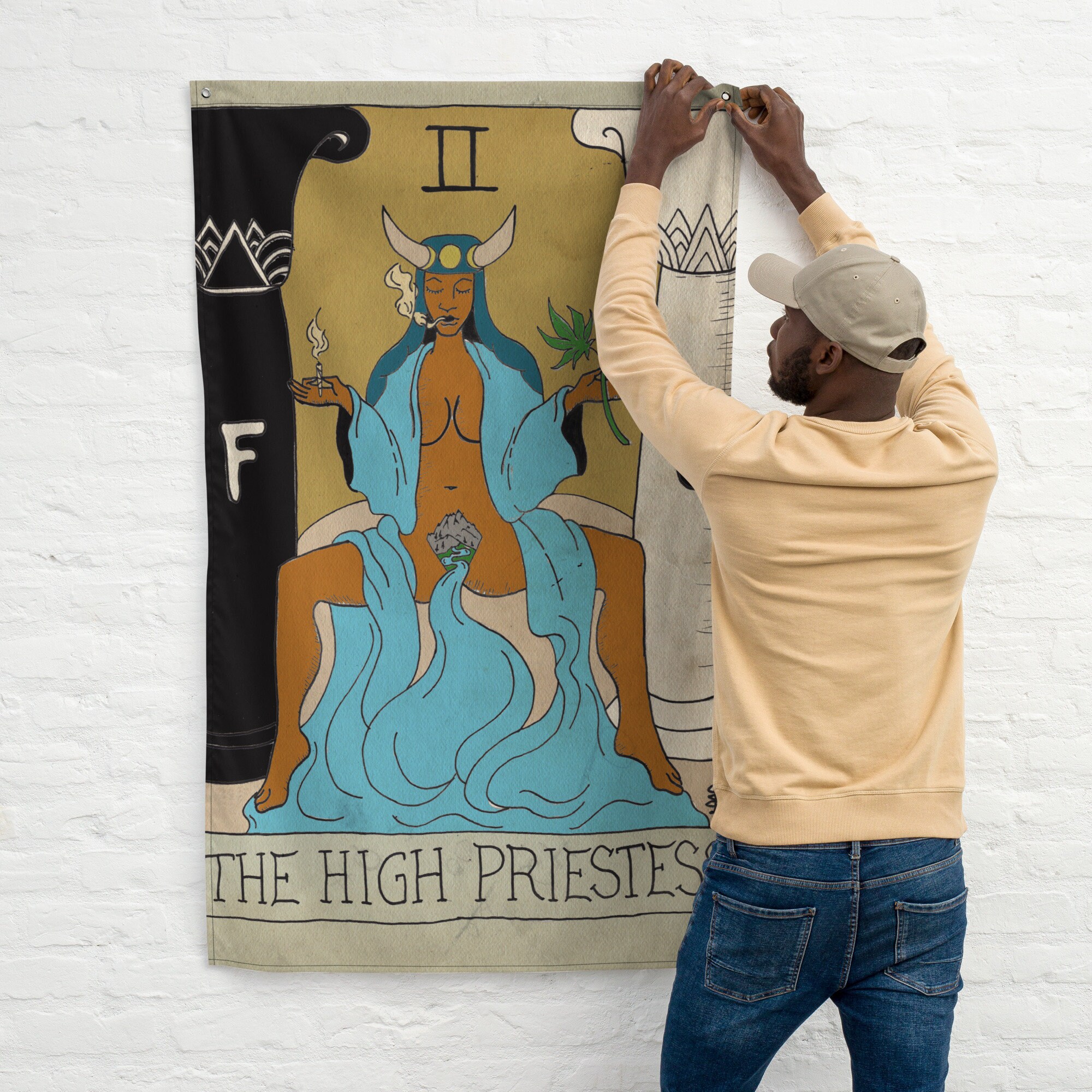 Tapestry (the High Priestess Tarot) - Etsy