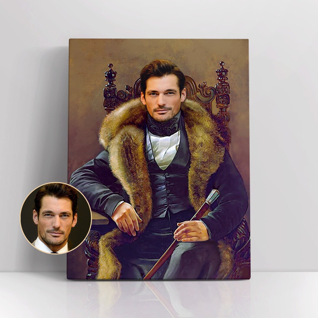The Lord Portrait Custom Royal Portrait Portrait on Canvas Victorian ...