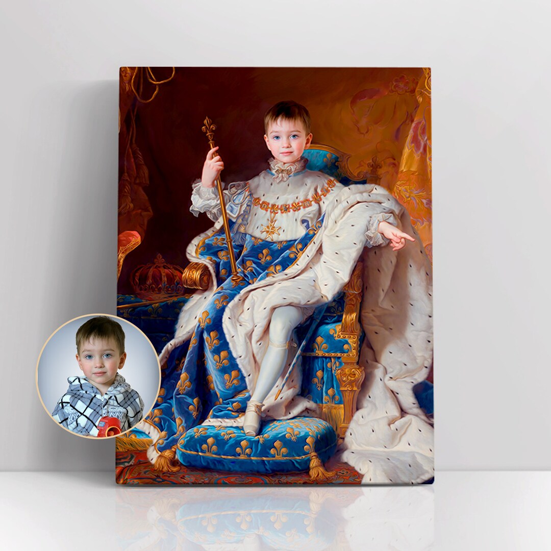 The Young Prince Portrait | Custom Royal Portrait | Portrait on Canvas ...
