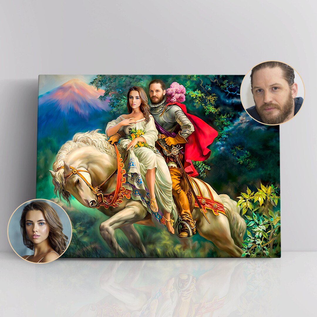 The Prince & His Princess Portrait Custom Royal Portrait Portrait on ...