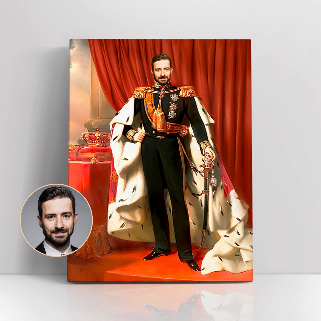 The Prince Portrait Custom Royal Portrait Portrait on Canvas Victorian ...