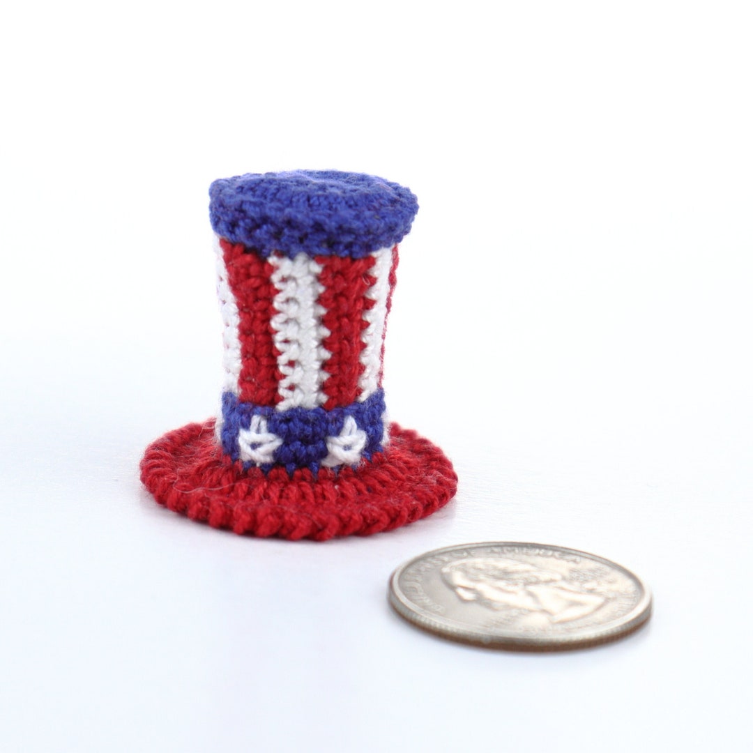 Tiny Uncle Sam Hat, Small Patriotic Uncle Sam Hat, Miniature Hats for ...