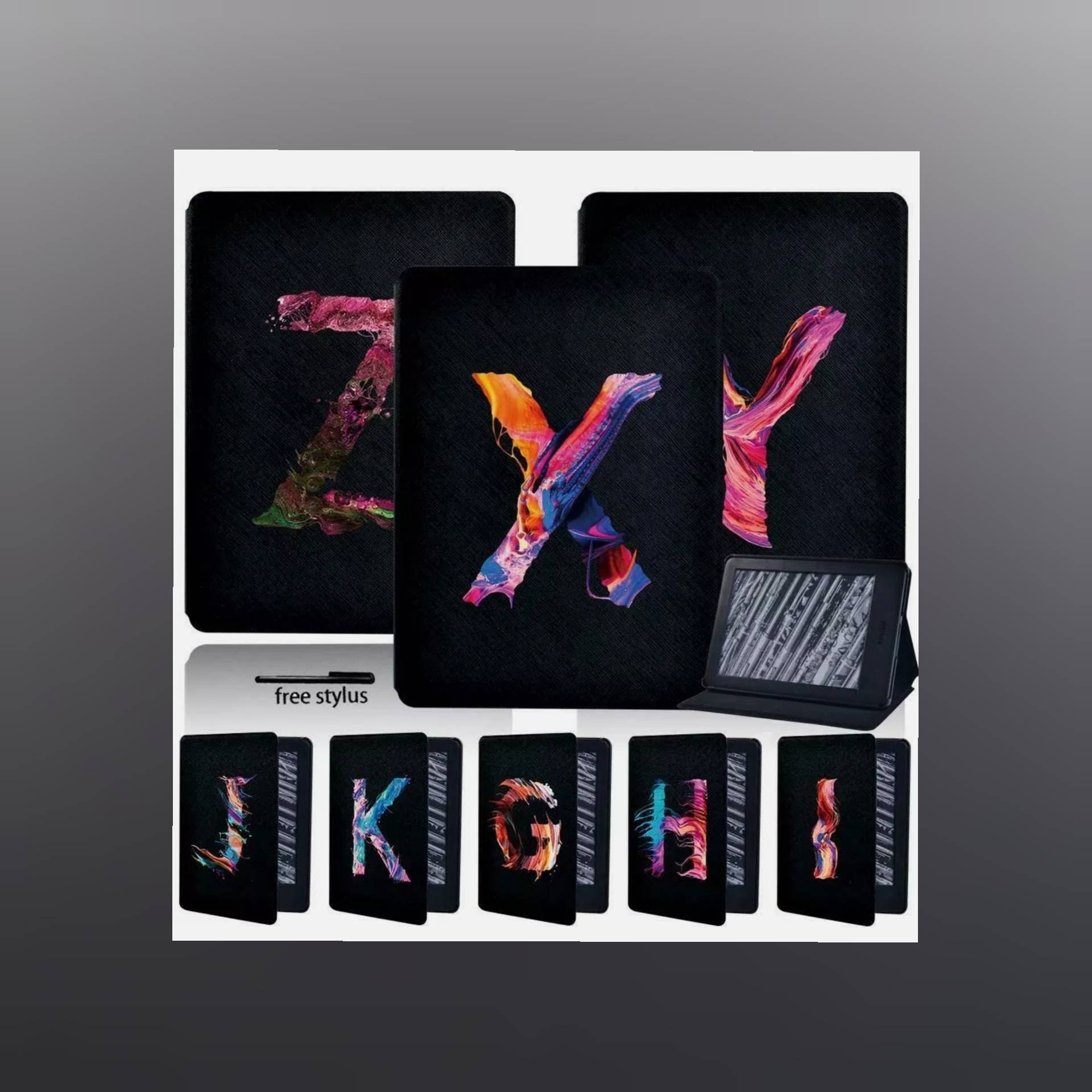 Personalised Colourful Name Letter Leather Stand Cover Case - Etsy