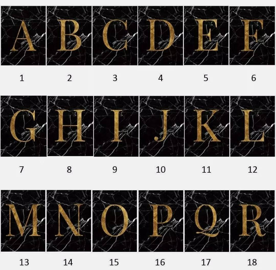 Personalised 1 Initial Marble Letter Cover Case for Amazon - Etsy UK