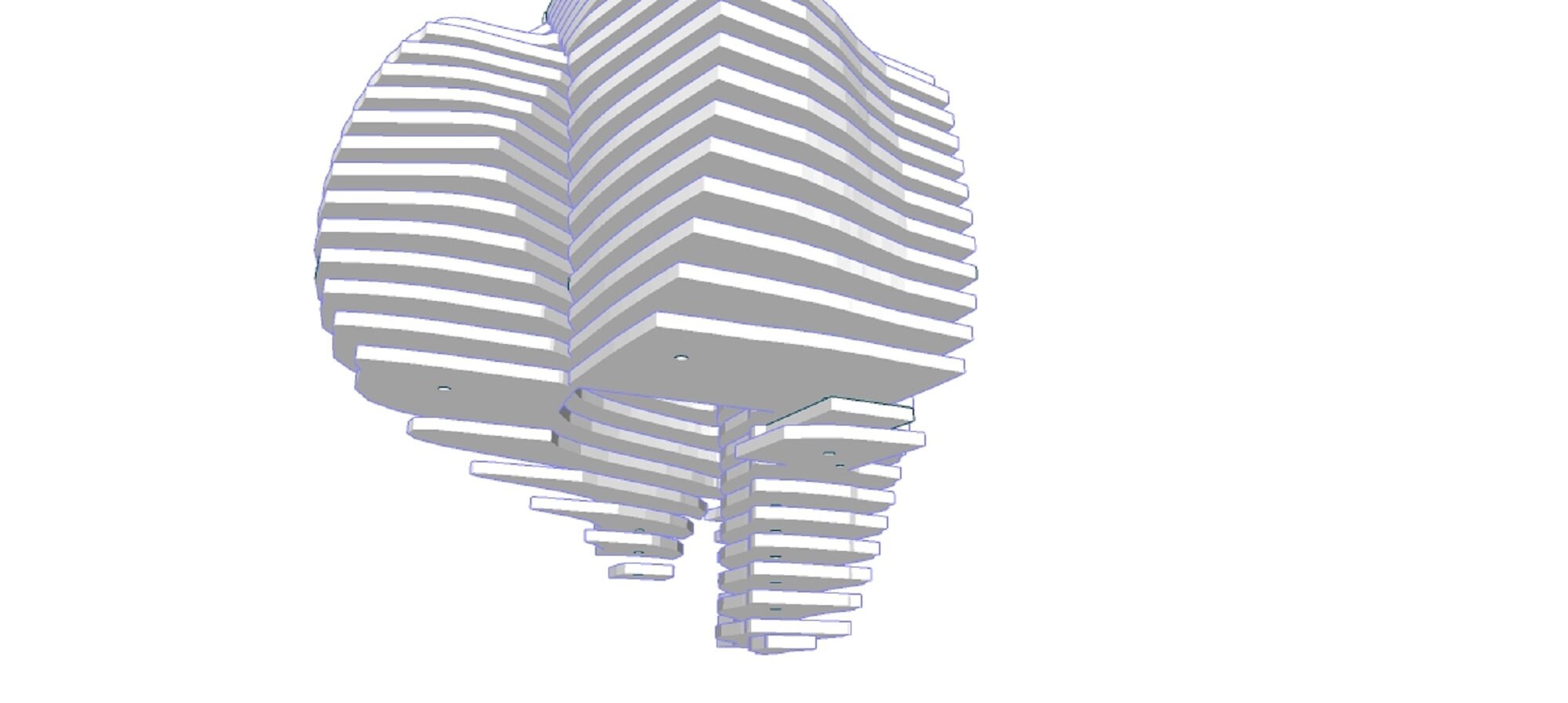 Chandelier Parametric Red Rock Design, LED Light, Entrance Hall and ...