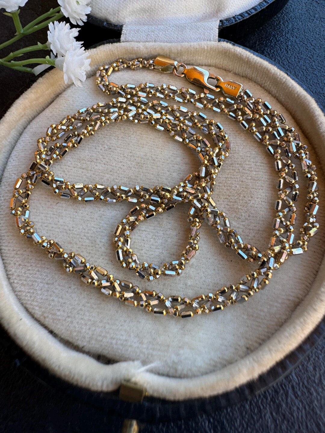 Super Sparkly Gold Dot and Dash Chain - Etsy