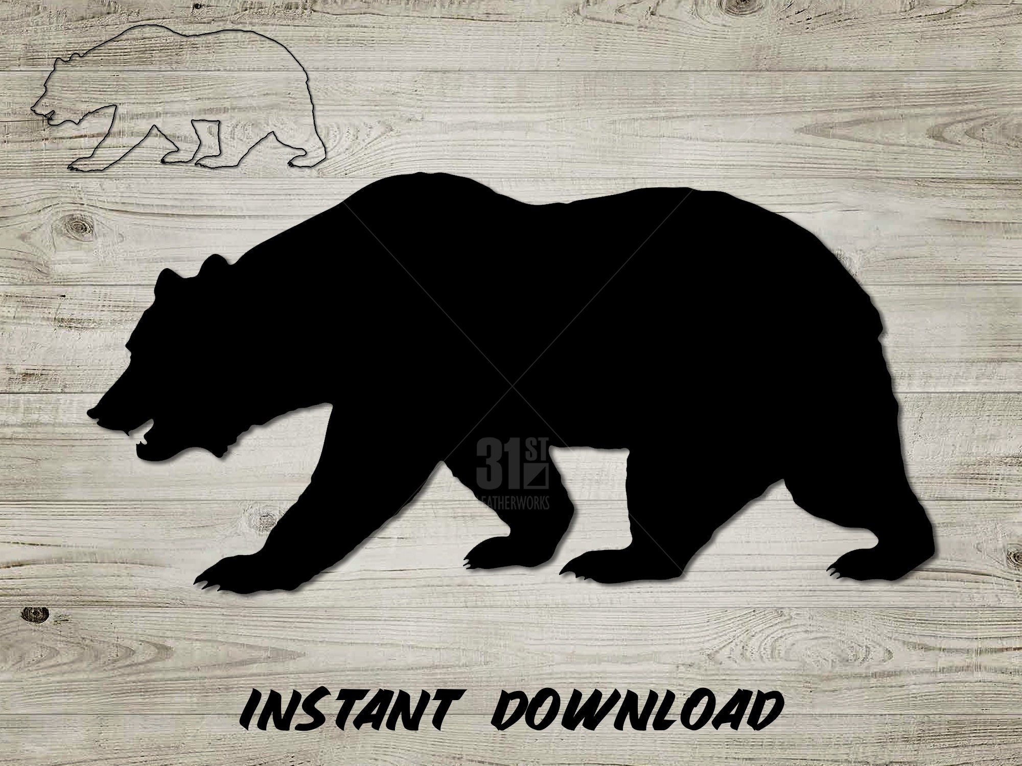 Digital Download SVG California Bear Art & Collectibles Drawing ...