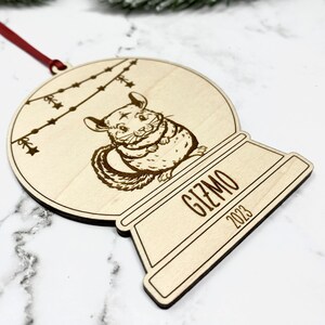 Chinchilla Ornament, Chinchilla Christmas Ornament, Chinchilla Decor ...