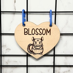 Chinchilla Name Tag, Chinchilla Cage Accessories, Chinchilla Name Sign ...