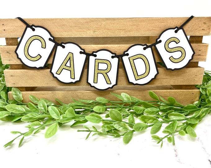 Kraft Cards Banner, Mini Cards Banner, Cards Banner, Cursive Cards ...
