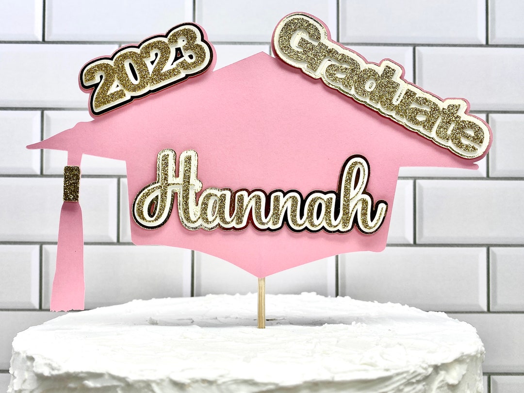 Personalized Graduation Cake Topper Graduation Cap Cake - Etsy