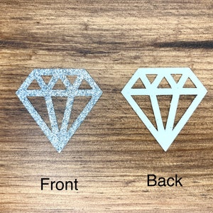 50 Diamond Confetti, Diamond Cut Out, Bridal Shower Decor, Engagement ...