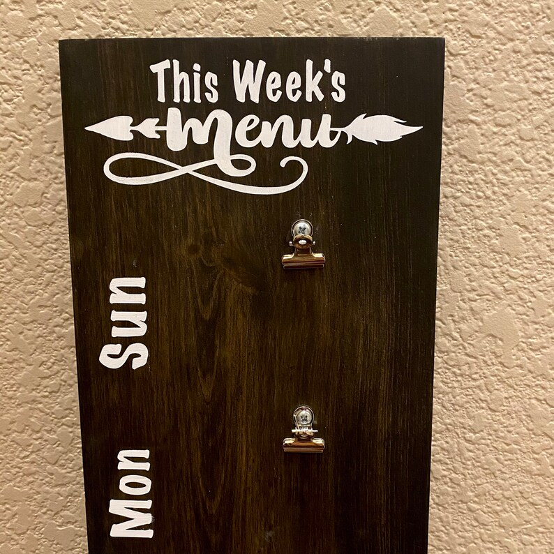 Menu Board Kitchen Decor Farmhouse Kitchen Decor Dinner | Etsy