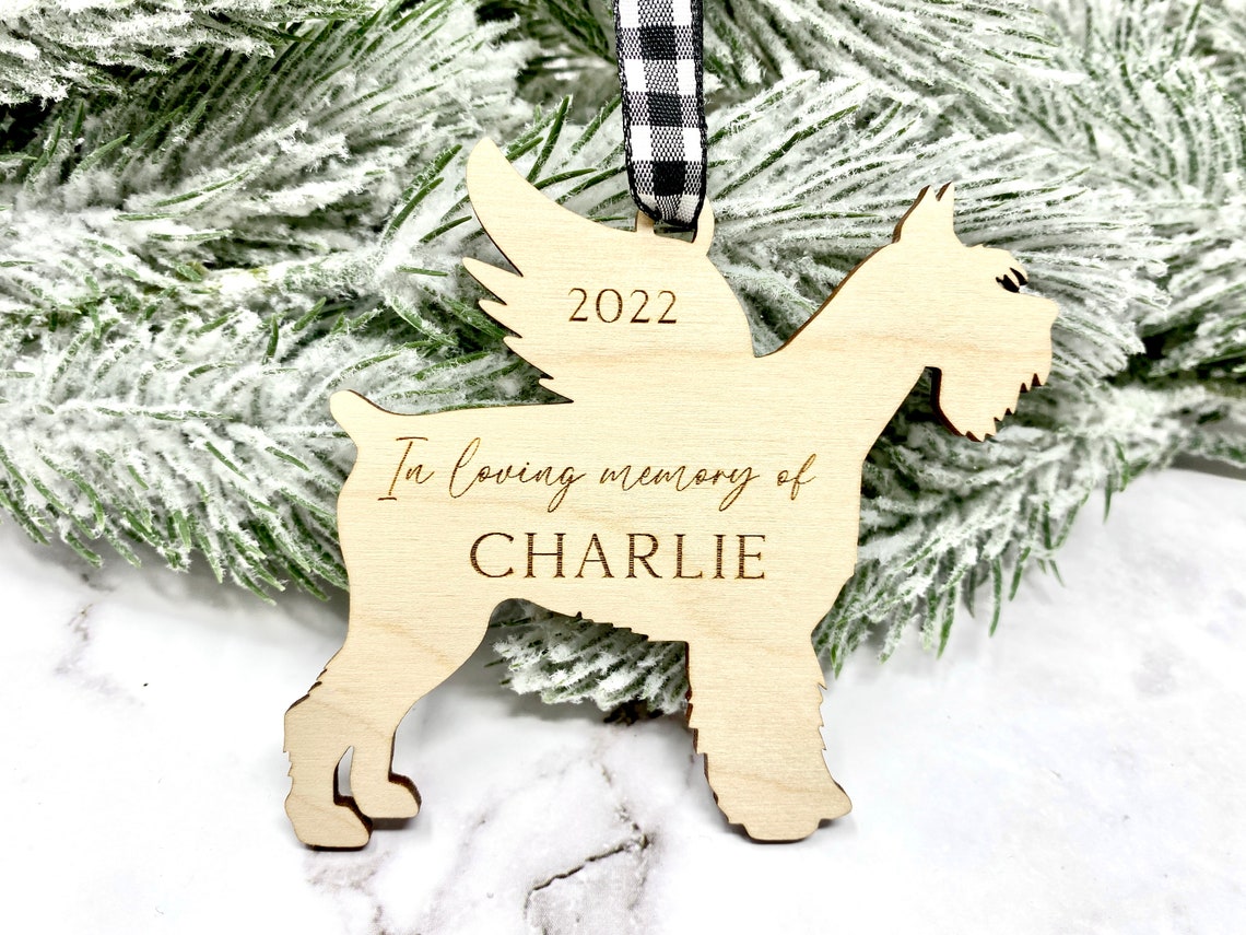 Miniature Schnauzer Memorial Ornament Miniature Schnauzer - Etsy