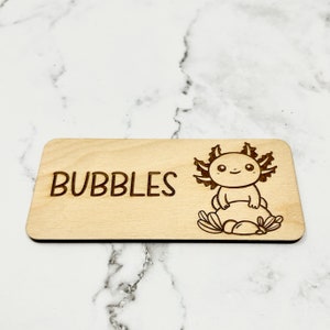 Axolotl Name Sign, Axolotl Tank Decor, Axolotl Tank Accessories ...