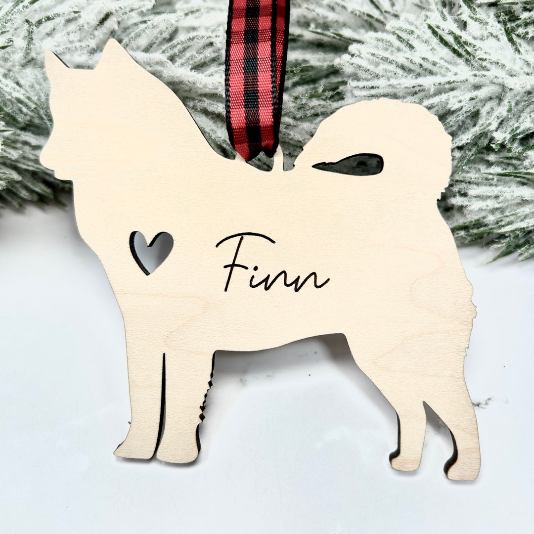 Siberian Husky Ornament, Personalized Husky, Husky Christmas Ornament ...