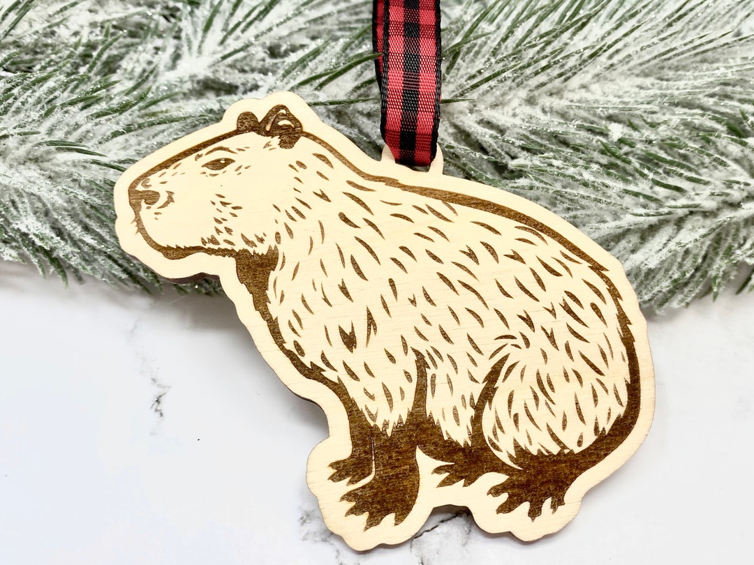 Capybara Ornament, Capybara Christmas, Capybara Decor, Capybara Gift ...