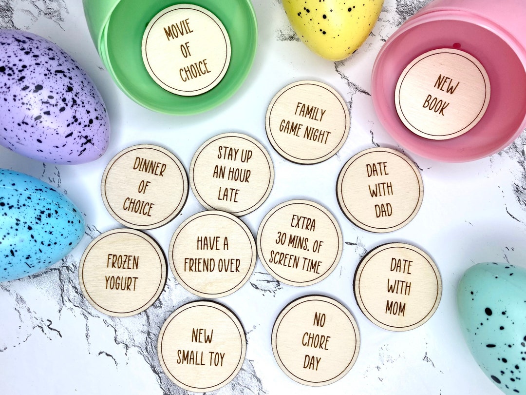 Easter Egg Tokens, Easter Basket Stuffers, Easter Basket Fillers ...