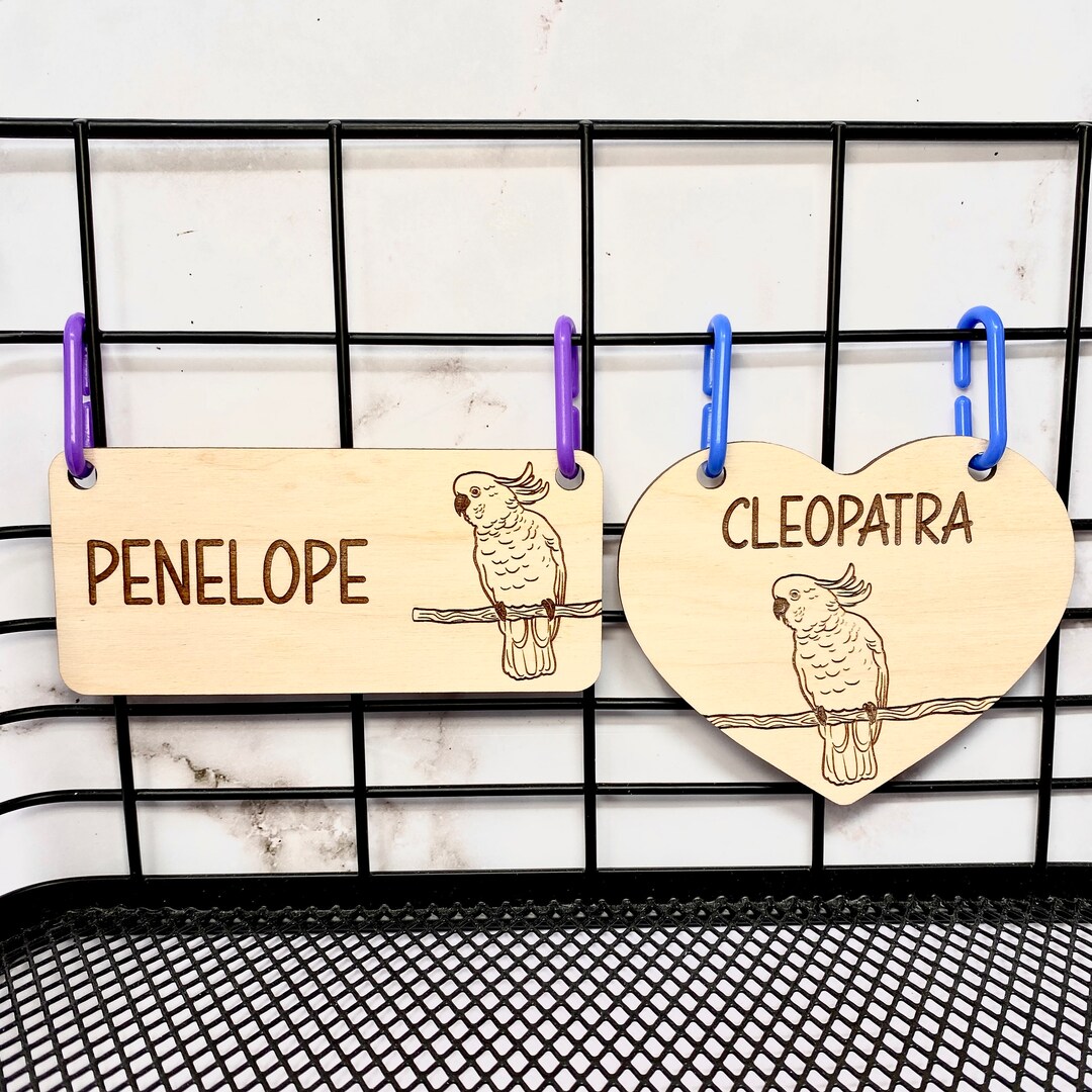 Cockatoo Cage Sign Parrot Accessories Parrot Decor Parrot - Etsy