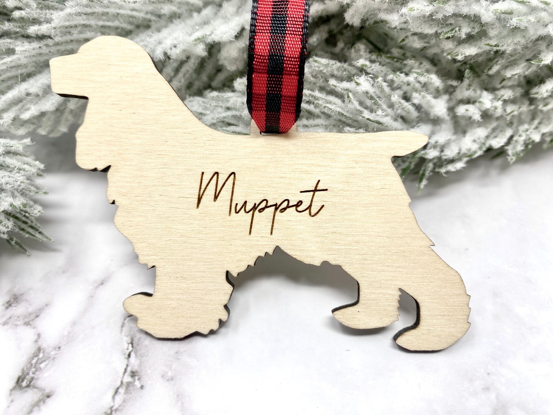 Cocker Spaniel Ornament, Cocker Spaniel Christmas Ornament, Cocker ...